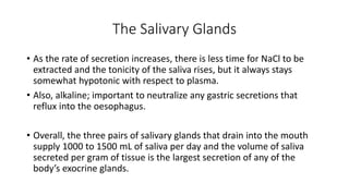 GIT Part 3 salivary secretion Mastication | PPTX