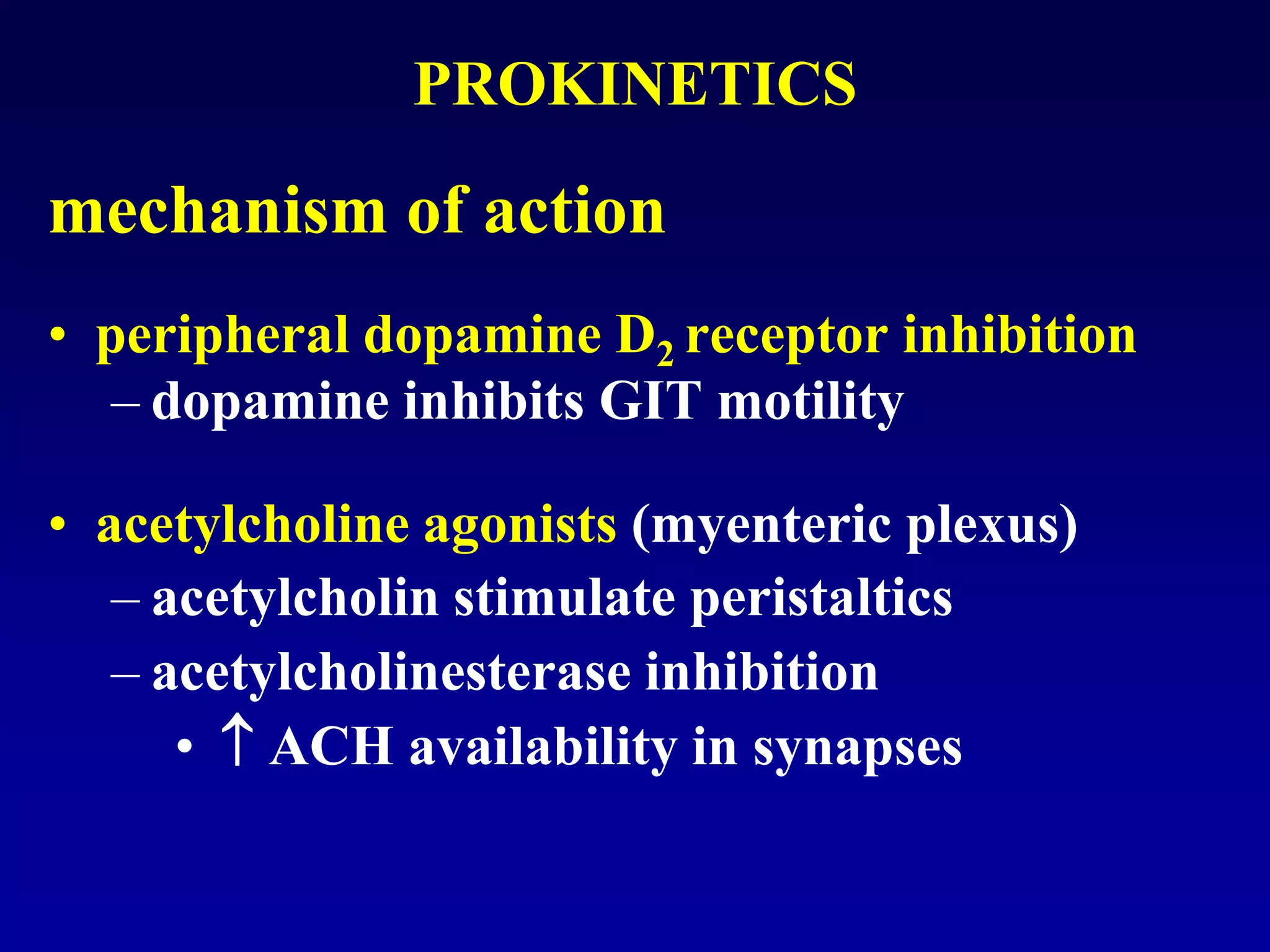 GIT pharmacology | PDF