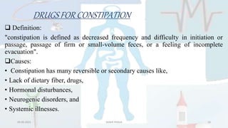ANTI-DIARRHEALS DRUGS, DRUGS FOR CONSTIPATION, IRRITABLE BOWEL SYNDROME ...
