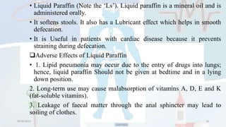 ANTI-DIARRHEALS DRUGS, DRUGS FOR CONSTIPATION, IRRITABLE BOWEL SYNDROME ...