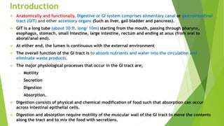 GIT PHYSIOLOGY 1 INTRODUCTION | PPT
