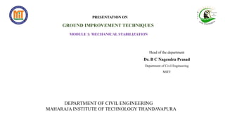 Ground improving techniques in civil engineering | PPT