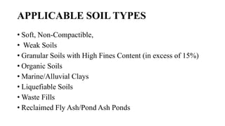 analysis of soil and suggested ground improvement techniques | PPT