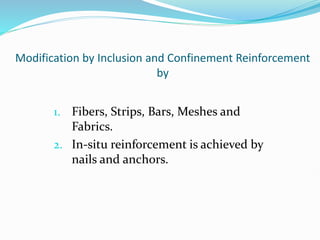 Ground Improvement Technique: Earth Reinforcement | PPTX