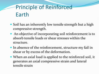 Ground Improvement Technique: Earth Reinforcement | PPTX