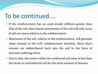 Ground Improvement Technique: Earth Reinforcement | PPTX