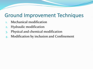 Ground Improvement Technique: Earth Reinforcement | PPTX