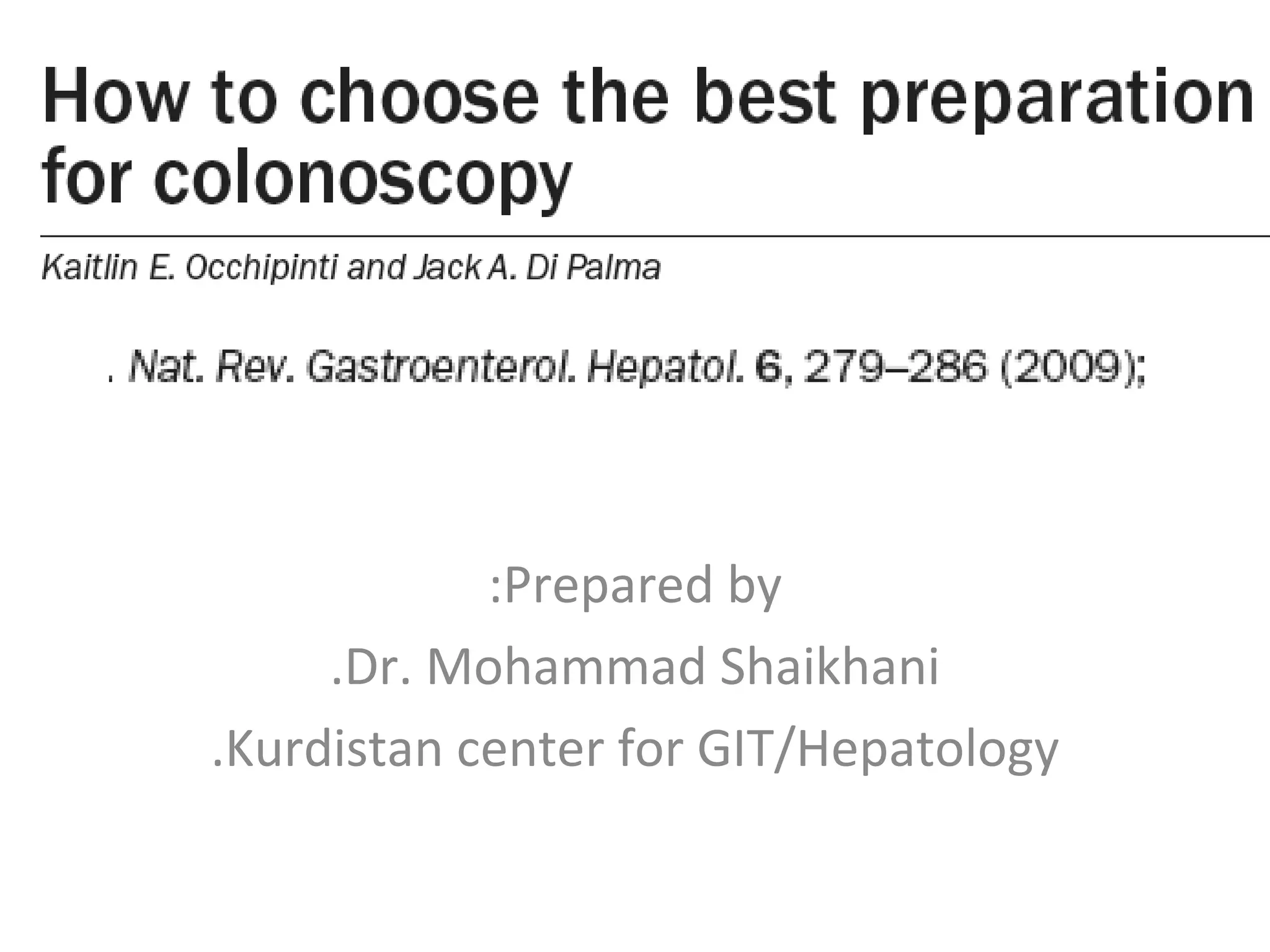 Git Preps For Colonoscopy. | PPT