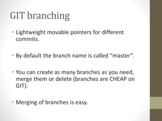 GIT presentation | PPTX