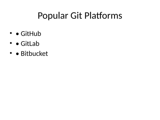 Git Presentation with diagram that show the main functionality | PPTX