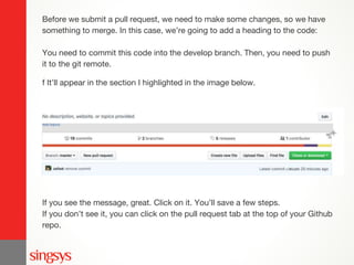 Technical Seminar Series: GIT Pull Requests Best Practices | PPTX