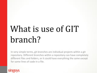 Technical Seminar Series: GIT Pull Requests Best Practices | PPTX