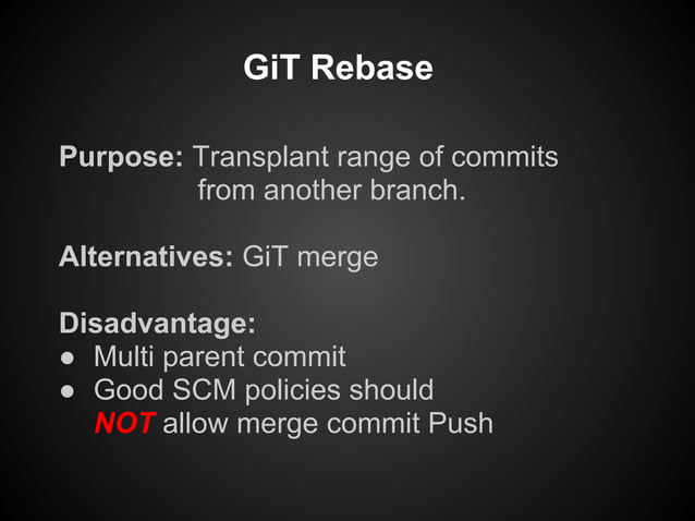 Git rebase howto | PDF | Technology & Computing