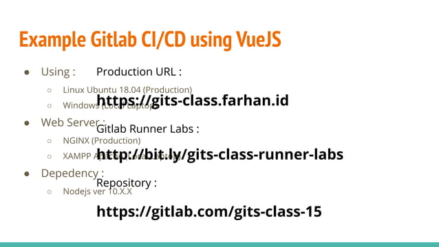 GITS Class #16: CI/CD (Continuous Integration & Continuous Deployment) with GitLab Runner | PDF