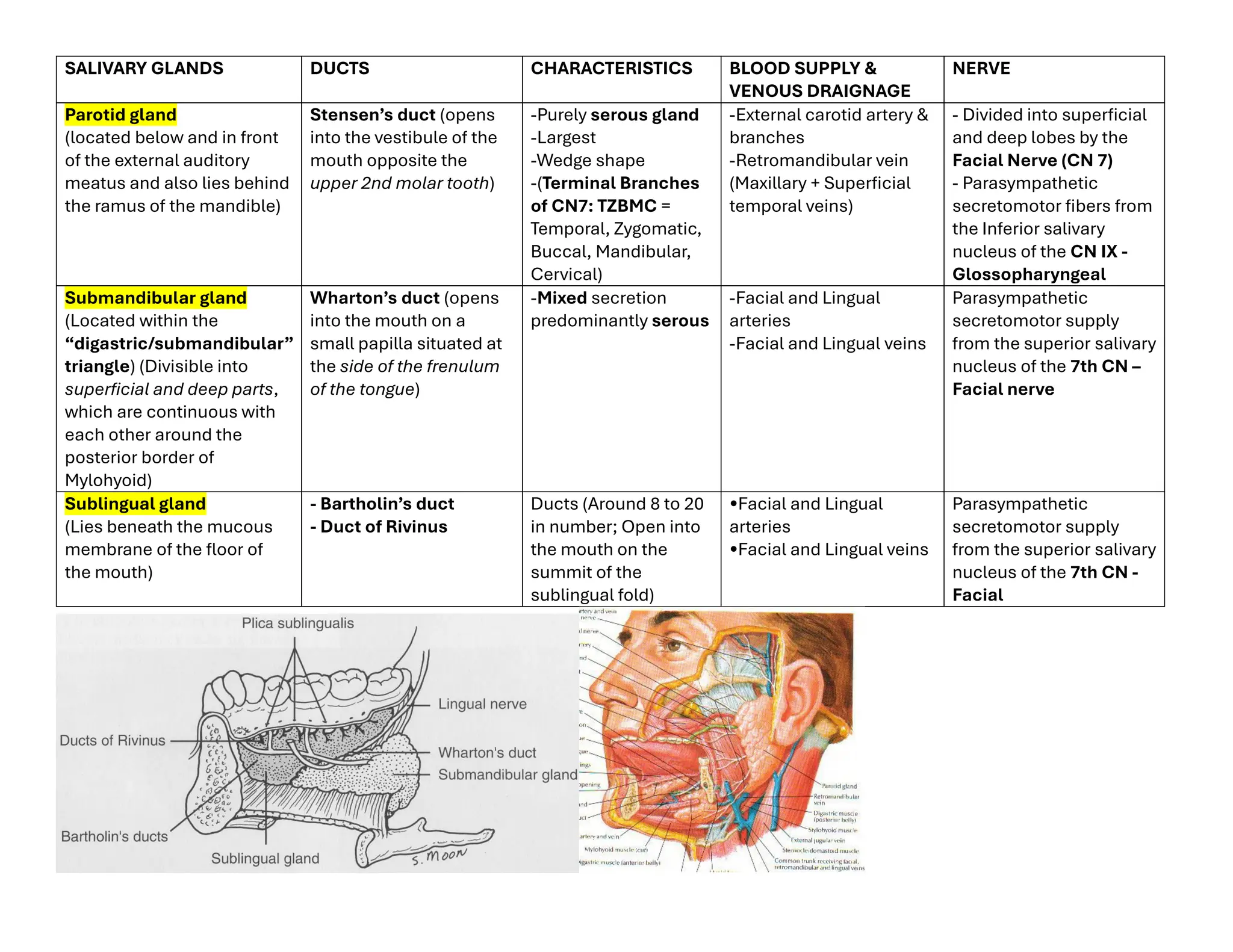 Gastro intestinal tract tables for review.pdf