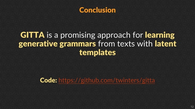 Discovering Textual Structures Generative Grammar Induction Using Template Trees Ppt