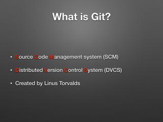 Git Tutorial I | PPT