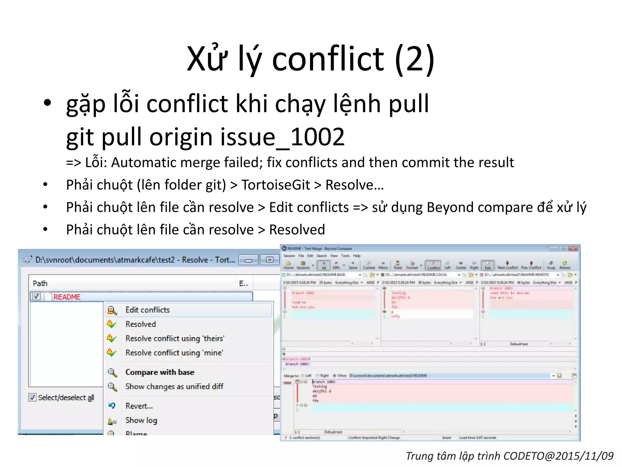 Git tutorial căn bản - Codeto Vietnam | PPT