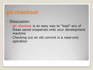Git tutorial undoing changes | PPTX