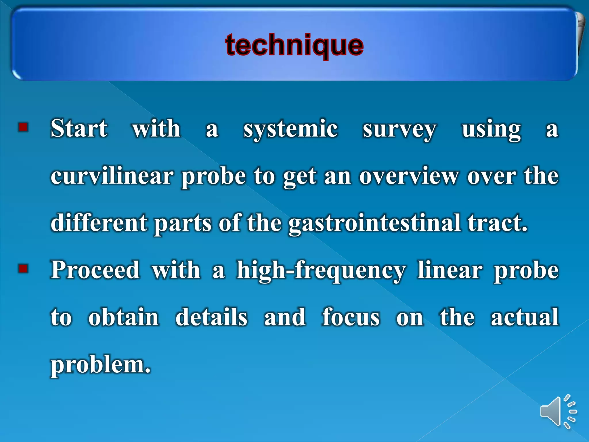Git ultrasound part I technique & normal appearance | PPT