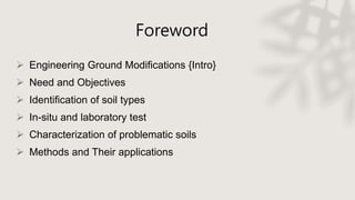 GROUND IMPROVEMENT TECHNIQUES | PPTX