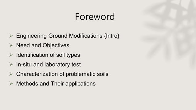 GROUND IMPROVEMENT TECHNIQUES | PPTX