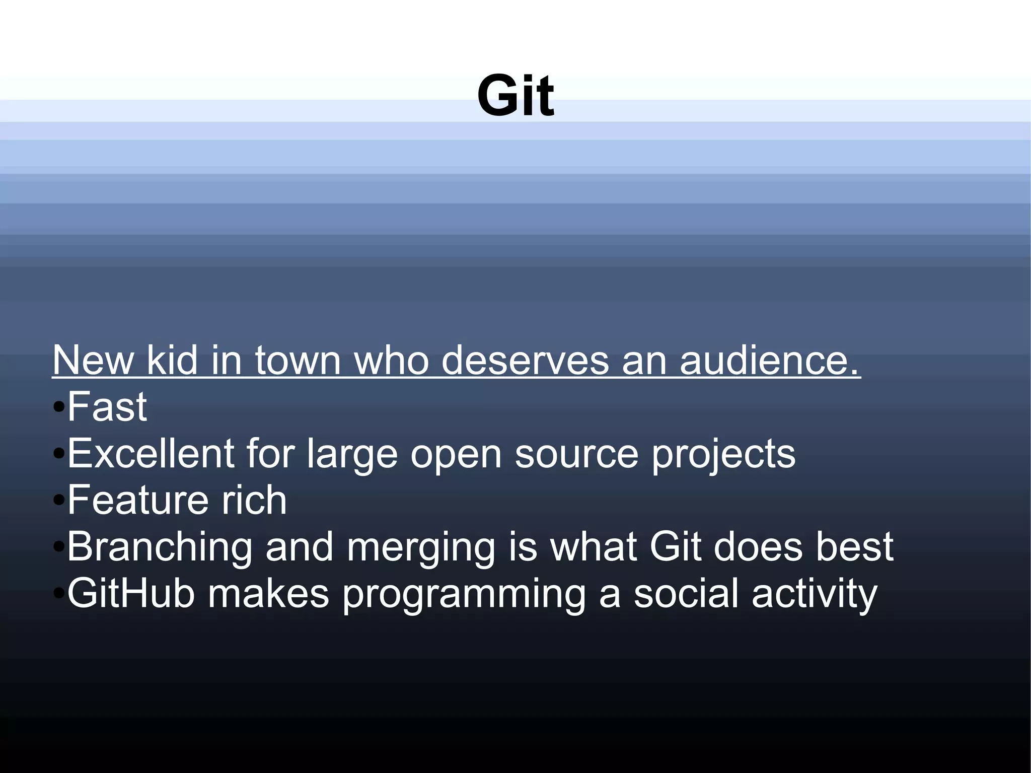 Git vs svn