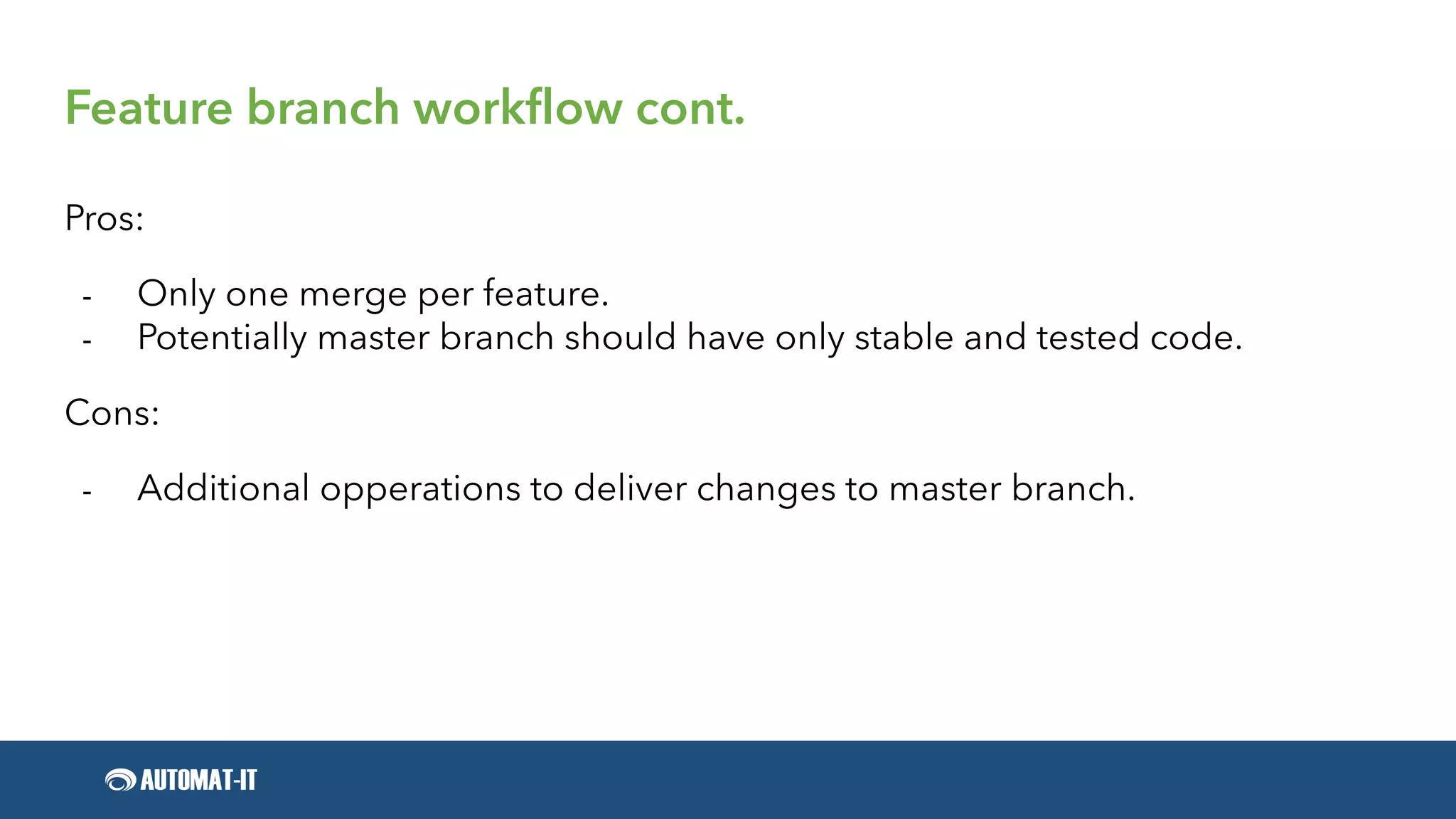 Git Workflows Automat It Pdf Computing Technology And Computing