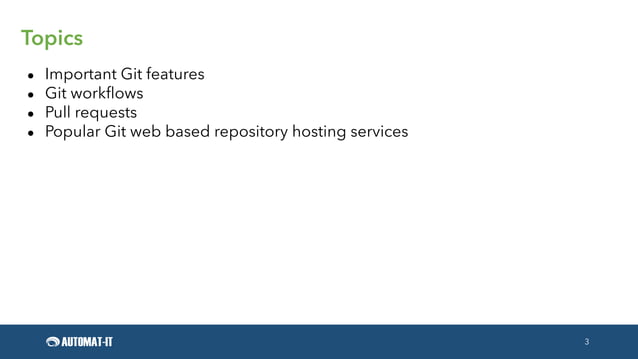 Git workflows automat-it | PPT