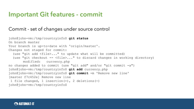 Git workflows automat-it | PPT