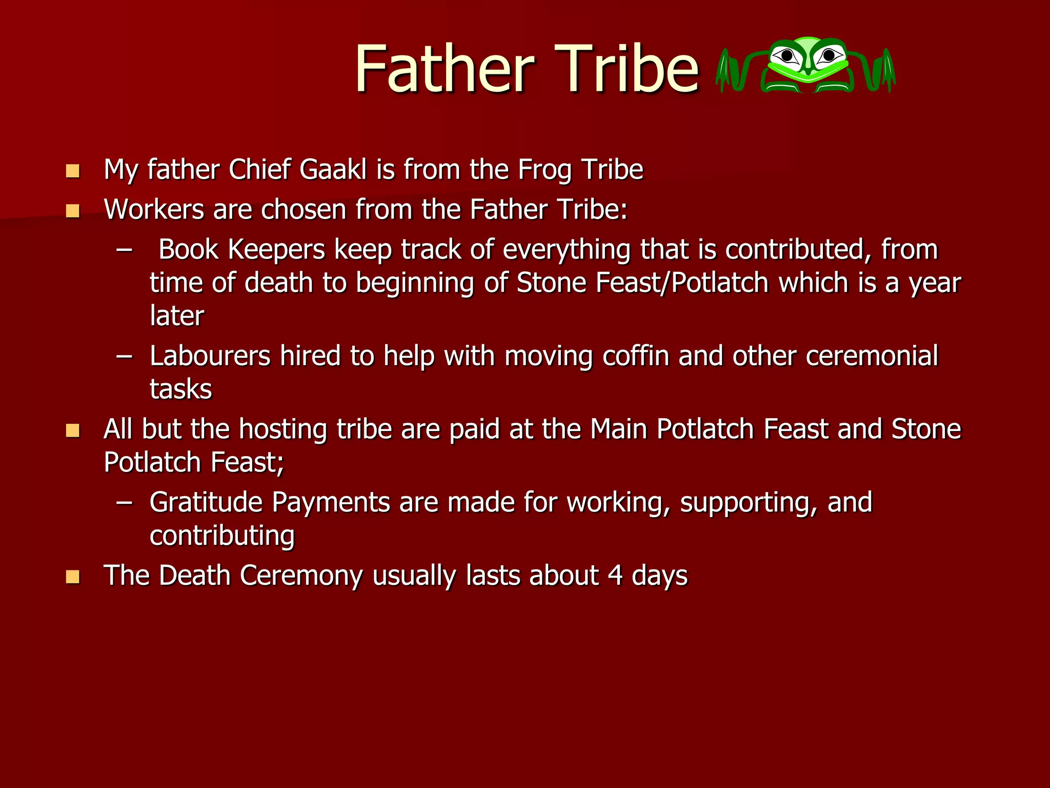 Gitxsan Death Potlatch Ceremony | PPTX