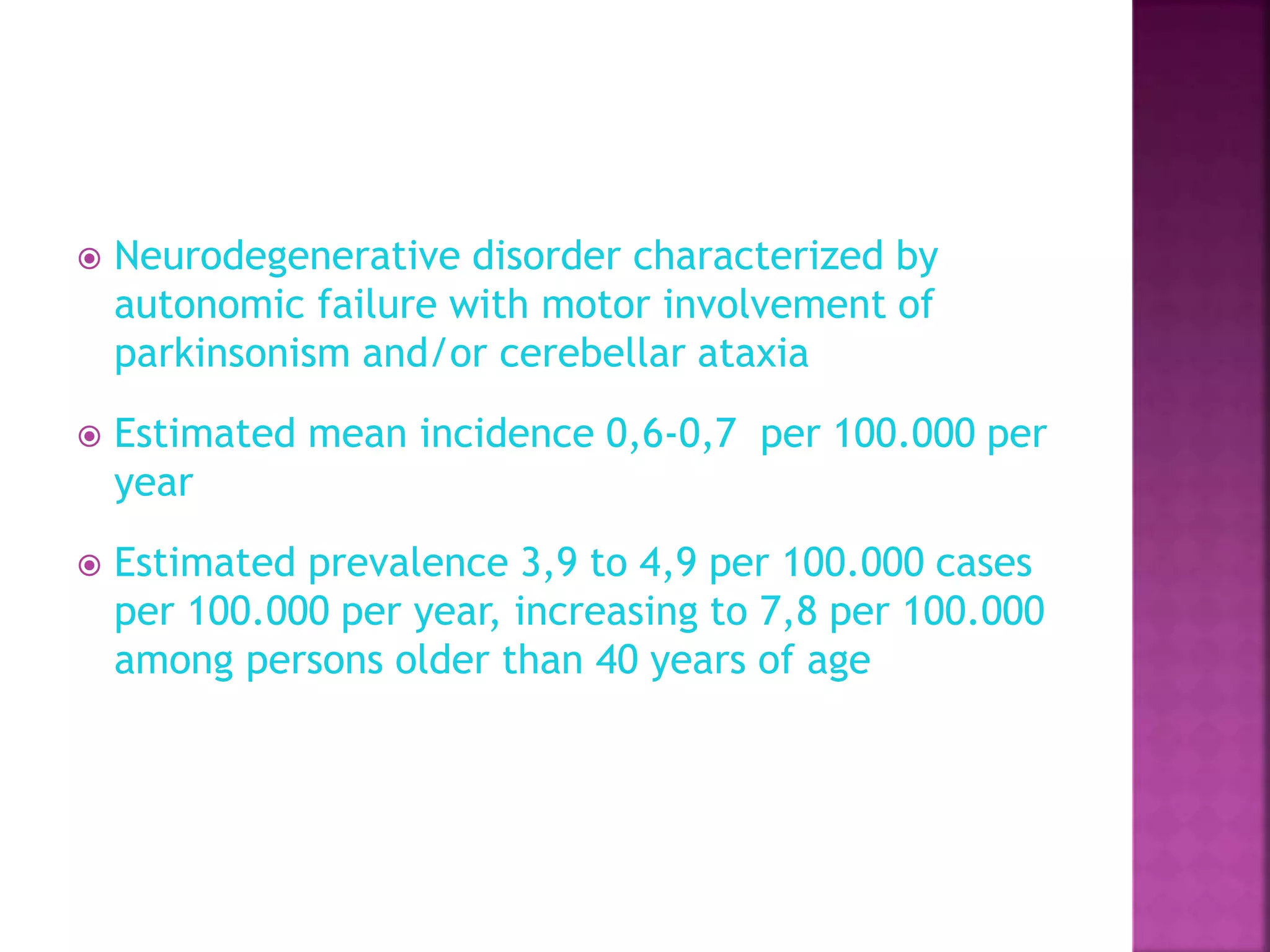 MSA Multiple System Atrophy | PPT