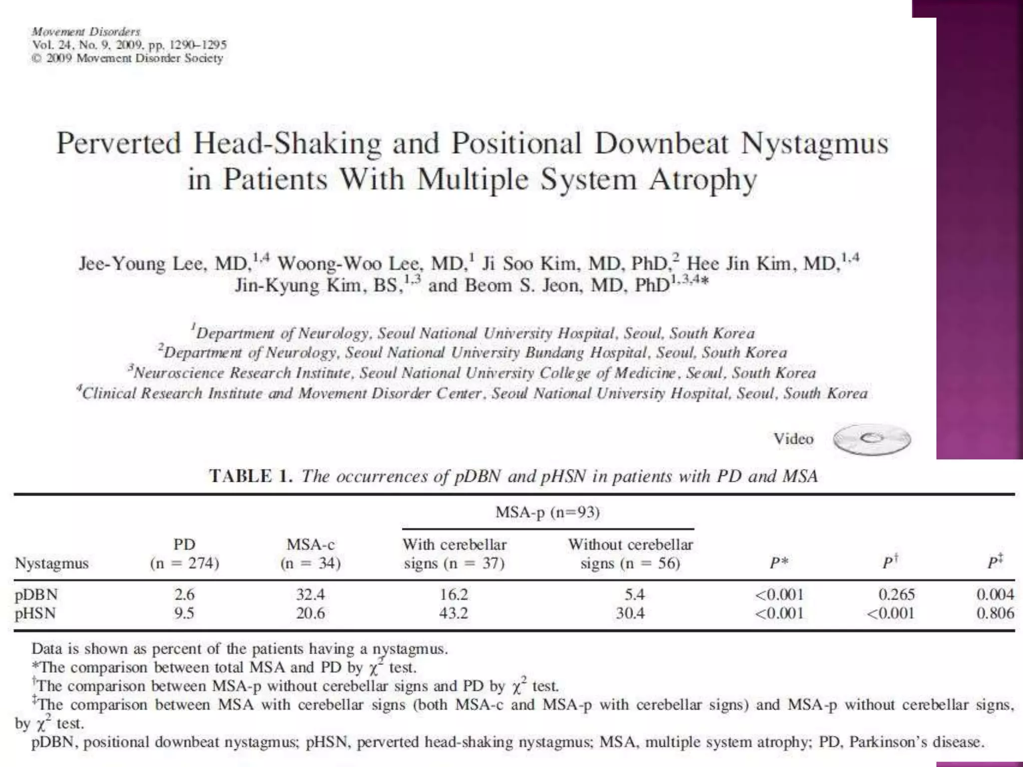 MSA Multiple System Atrophy | PPT