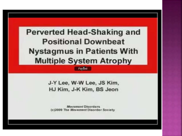 MSA Multiple System Atrophy | PPT