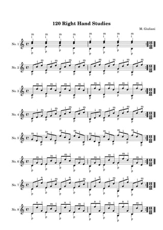 120 Estudios de arpegio op 1 | PDF