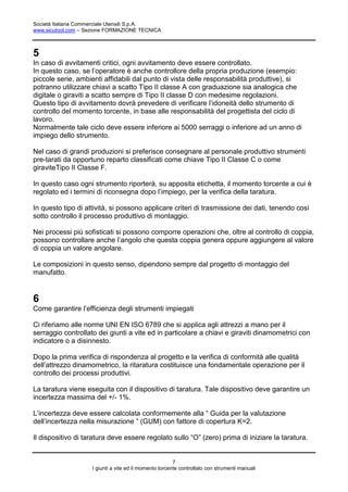Giunti a vite e momento torcente controllato con strumenti manuali | PDF