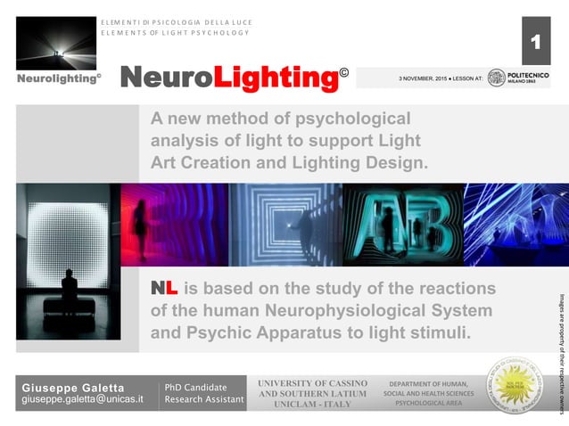 Neurolighting©: Elements of Light Psychology | PPT