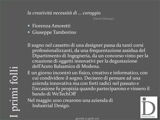 Giuseppe Tamborino - Infinito Design | PPTX