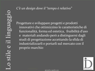 Giuseppe Tamborino - Infinito Design | PPTX