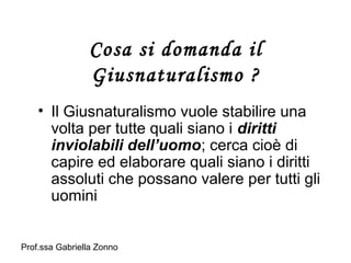 Giusnaturalismo | PPT