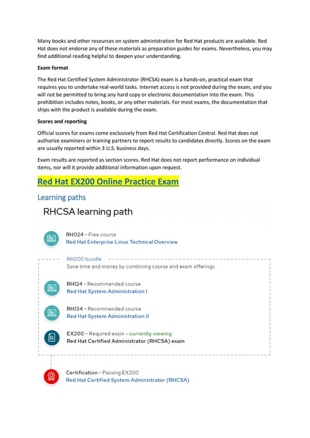 Give a Boost to Your Exam Preparation with Red Hat RHCSA (EX200) Certification | PDF