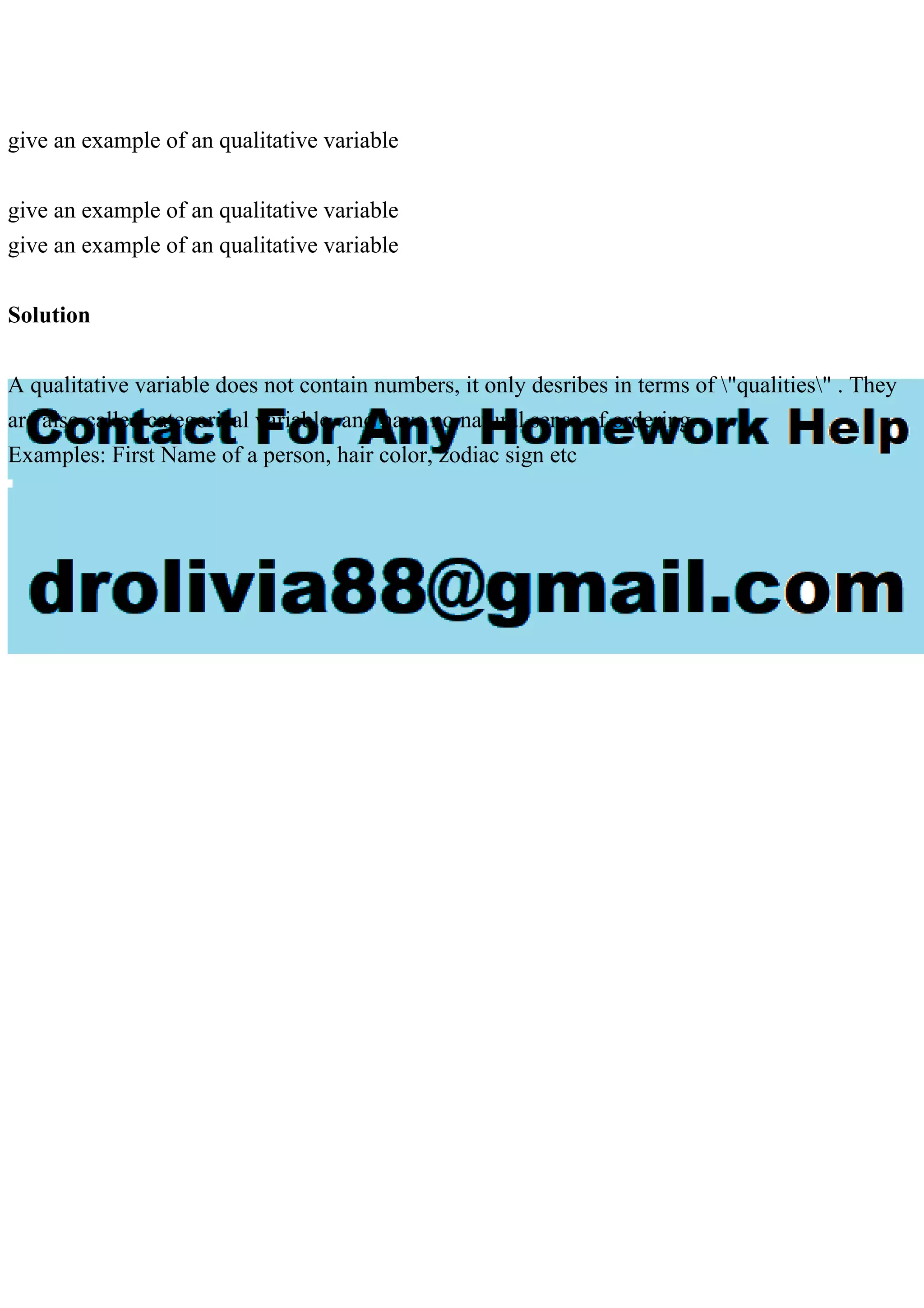 give an example of an qualitative variablegive an example of.pdf