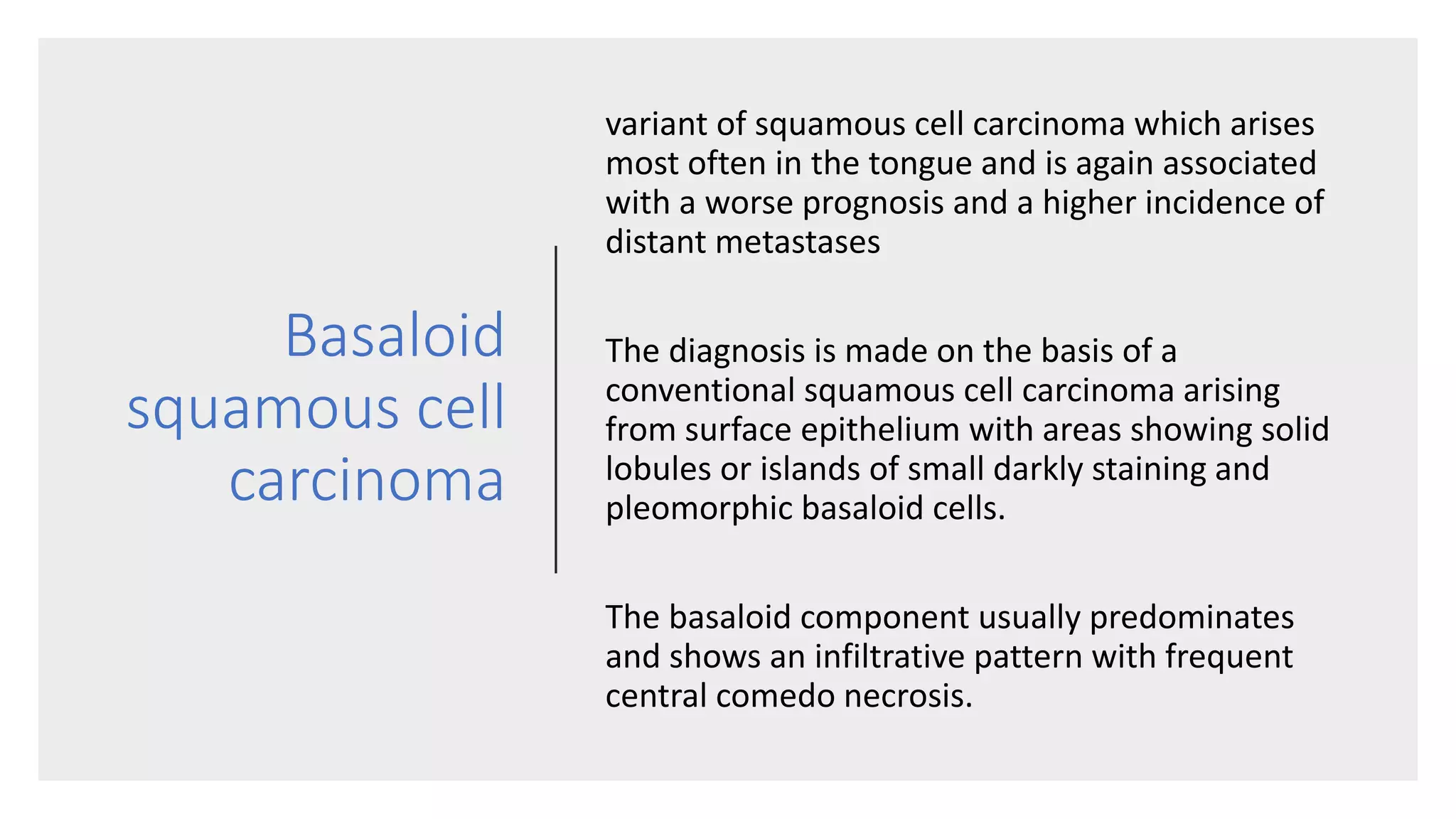 Histopathological variants of squamous cell carcinoma (Doctor Faris ...