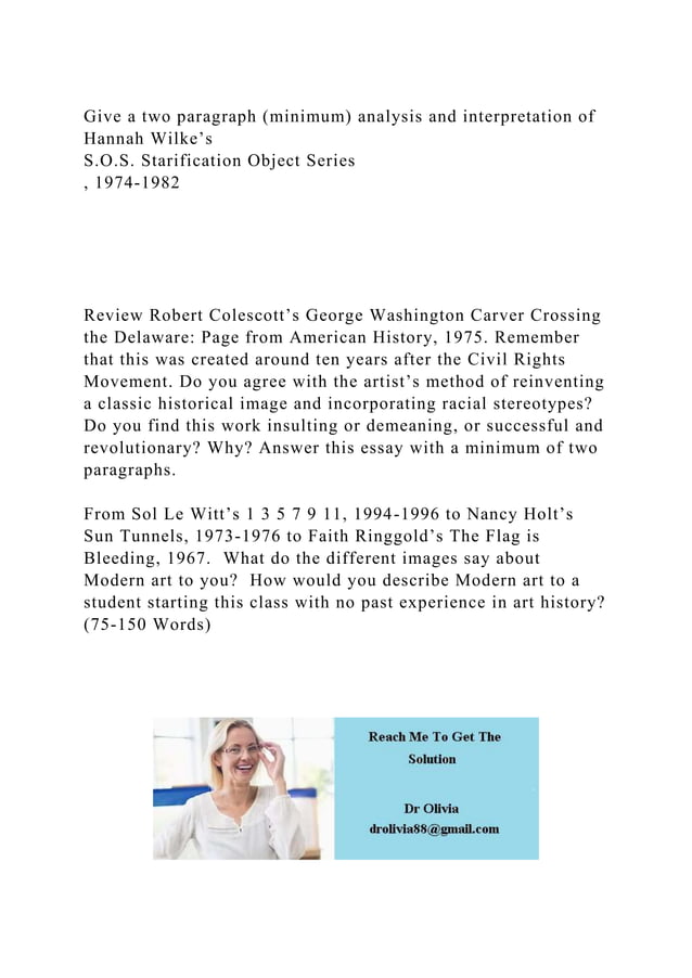 Give a two paragraph (minimum) analysis and interpretation of Hannah.docx