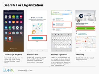 Android Guide for the Givelify Mobile Giving App | PPT