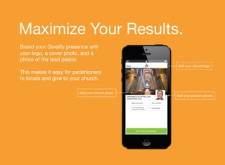 Welcome Givelify Mobile Giving App Places of Worship | PDF