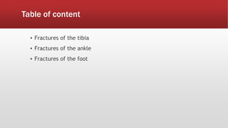 Lower limb fractures-Orthopedics | PPTX