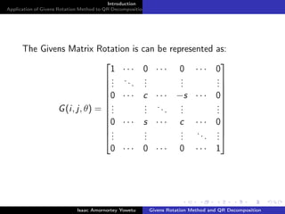 Givens rotation method | PDF