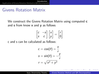 Givens rotation method | PDF