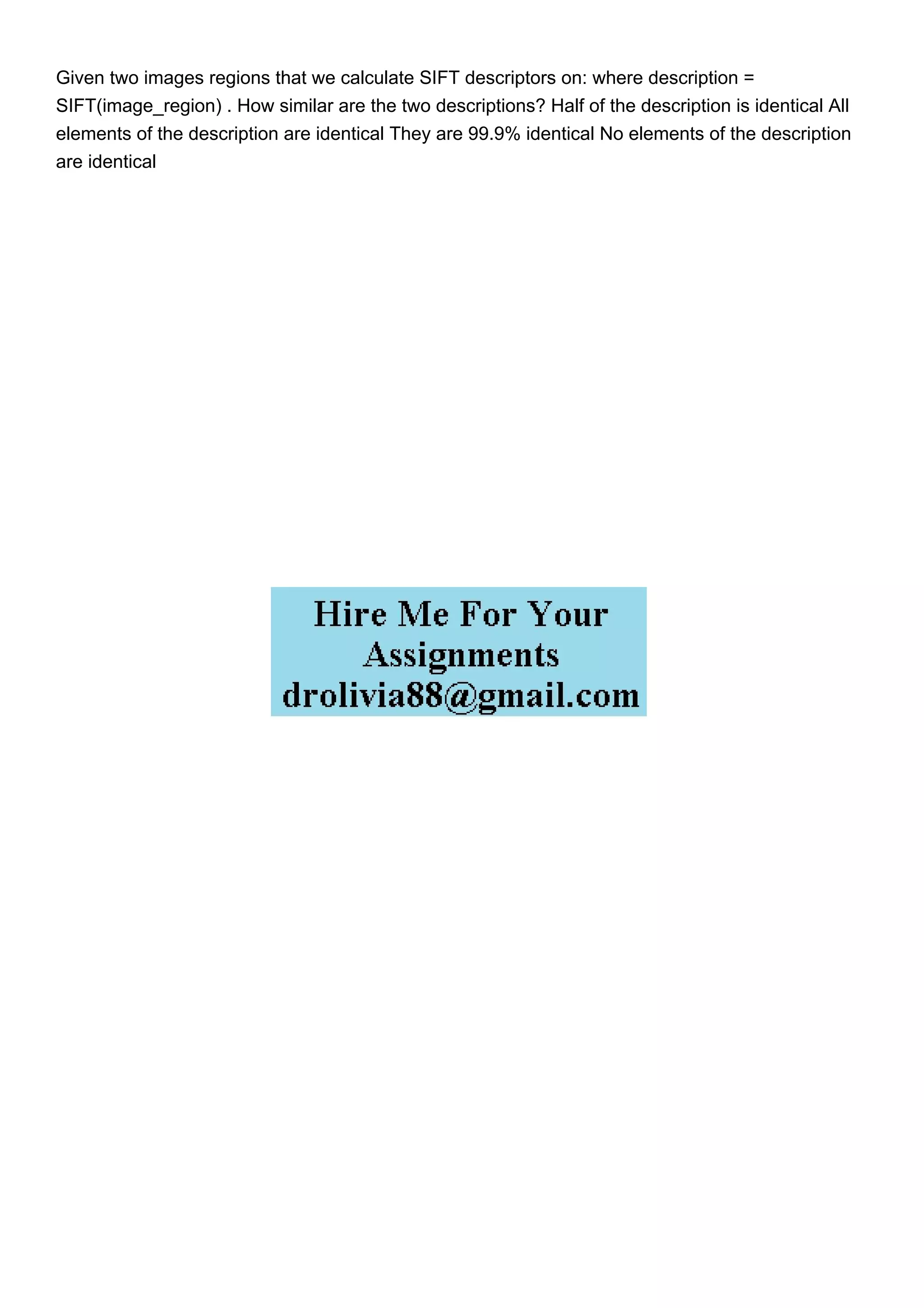 Given two images regions that we calculate SIFT descriptors .pdf